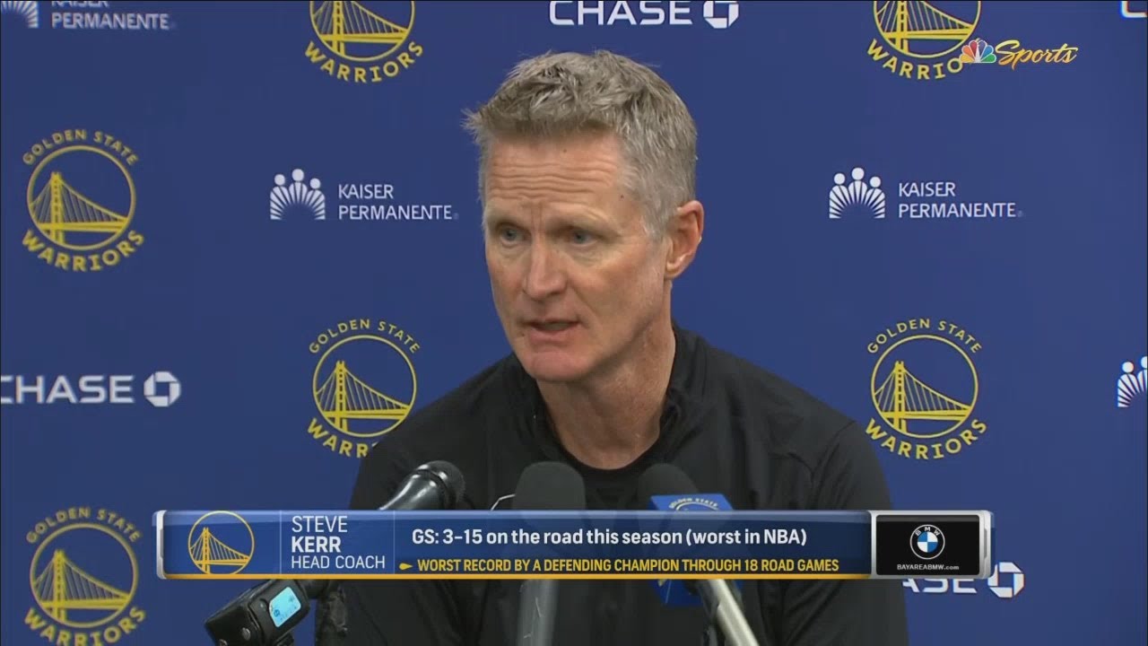 Steve Kerr Postgame Interview | Golden State Warriors lose to New York Knicks 132-94 - LOVENBA